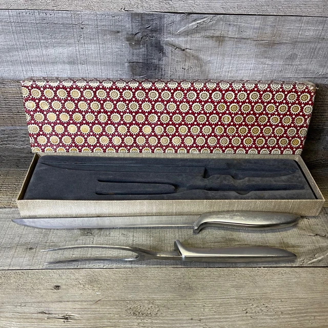 VINTAGE GERBER FORK and Balmung Knife Carving Set Legendary Blades ...