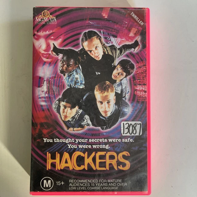 HACKERS VHS MOVIE 1995 Cult Classic 90s RARE Aus Copy Video Tape MGM ...