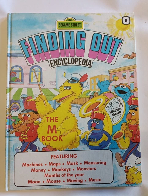 SESAME STREET FINDING Out Encyclopedia #8 The M Book 1982 Hardcover Picture Book EUR 1,49 ...