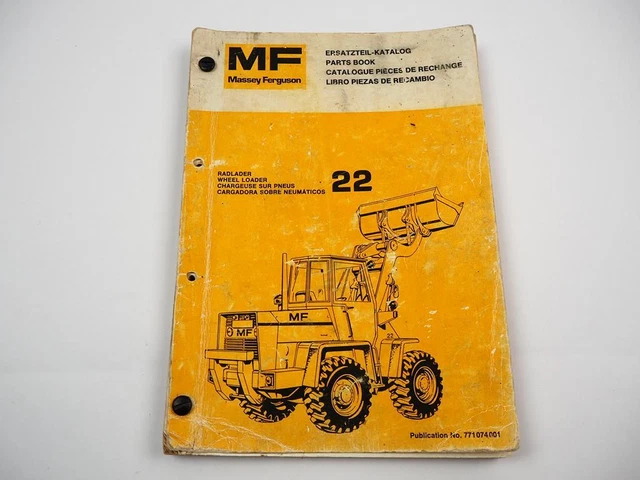 MASSEY FERGUSON MF22 Hanomag B6 Radlader Ersatzteilliste Ersatzteilkatalog EUR 59,90 - PicClick DE