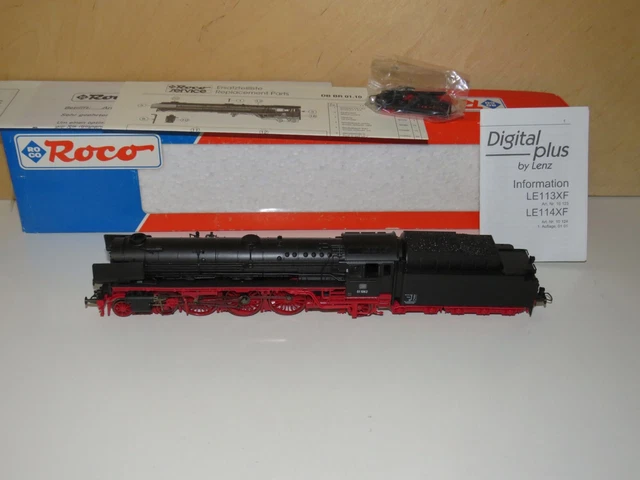 H0 ROCO 43341 Locomotive à Vapeur DB Br 01 1052 Numérique Lenz comme ...