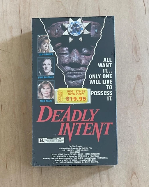 DEADLY INTENT (1988) Sealed VHS Fries Home Video Drama Thriller Archeologist £6.46 - PicClick UK