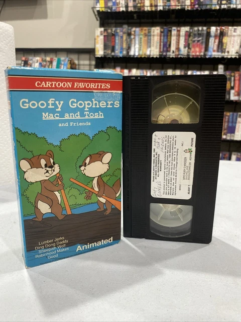 GOOFY GOPHERS CARTOON Classics Mac & Tosh And Friends Animated VHS 1990 ...