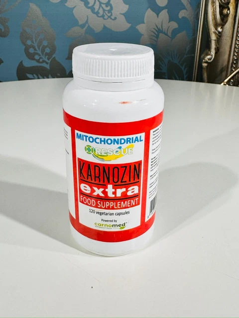 MITOCHONDRIAL RESCUE KARNOZIN Extra 120 Capsules Food Supplement £39.95 ...