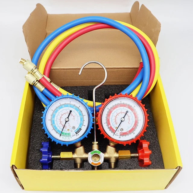 OUTIL MANOMÈTRE DOUBLE collecteur pour systèmes de climatisation de ...