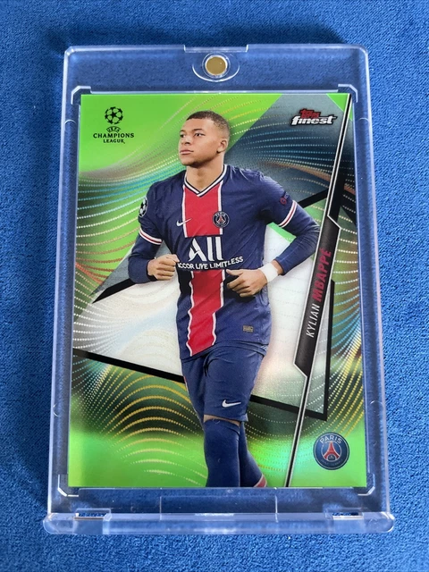 KYLIAN MBAPPE PARIS Saint Germain Topps Finest Champions League Green ...