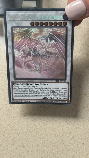 YU-GI-OH CARDS RED Dragon Archfiend Dragon Synchro Effects $110.00 ...