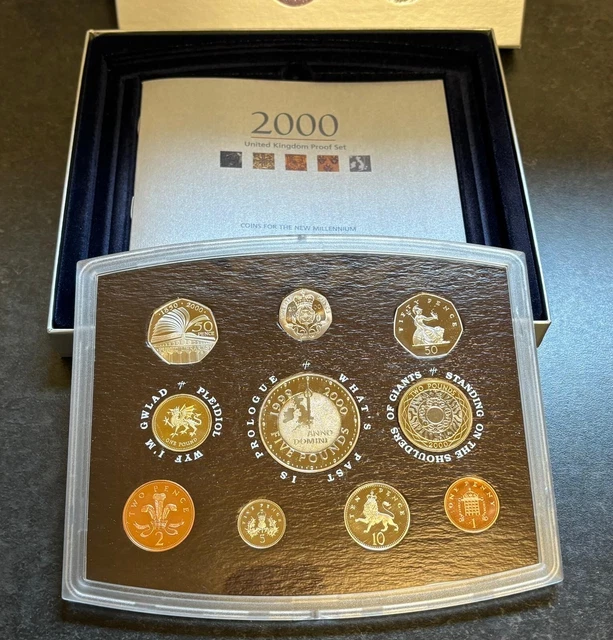 2000 ROYAL MINT UK Proof Coin Set COA Boxed £19.99 - PicClick UK