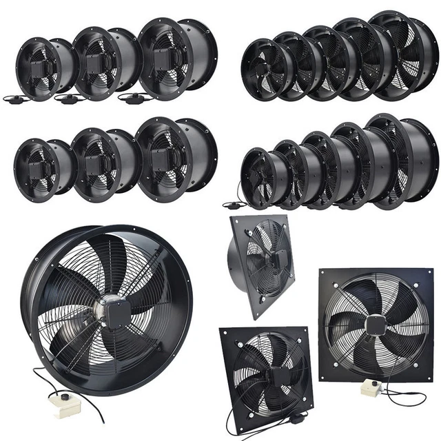 INDUSTRIAL EXTRACTOR AXIAL Exhaust Ventilation Commercial Air Blower ...