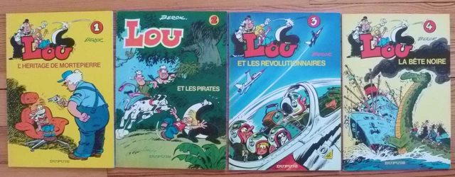 COLLECTION COMPLÈTE DES 4 albums LOU en brochés souples - du n°1 au n°4 ...