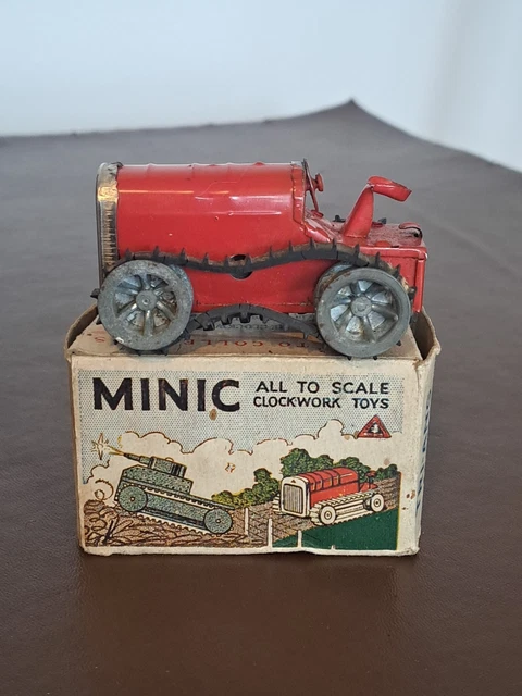 VINTAGE TRIANG MINIC 11M Clockwork Caterpillar Tractor Boxed £16.15 ...