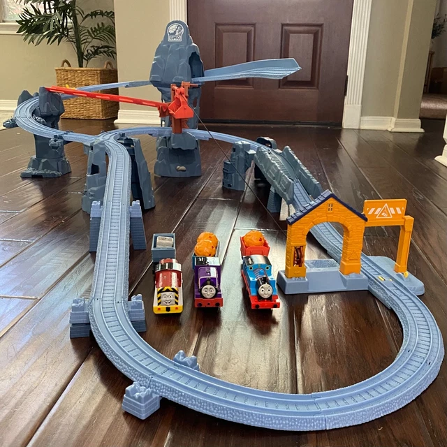 THOMAS THE TRAIN Trackmaster Motorized Risky Rail Bridge Drop w ...