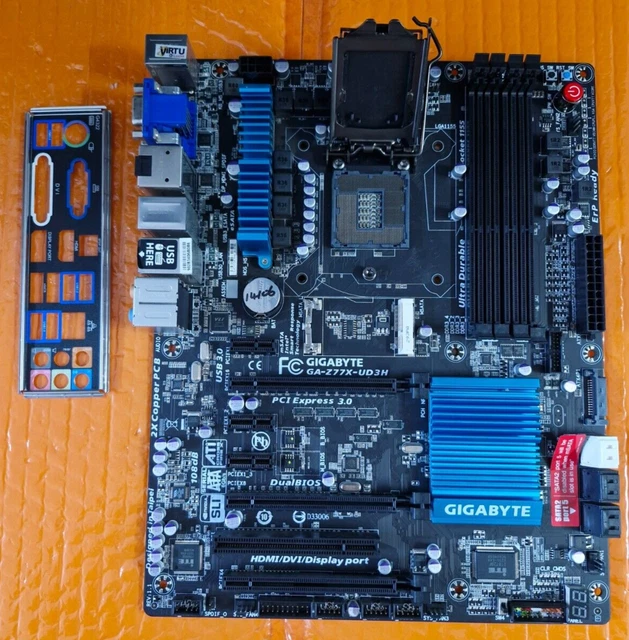 GIGABYTE GA-Z77X-UD3H : LGA1155 C206 DDR3 ATX DVI/HDMI/DP/VGA + IO ...