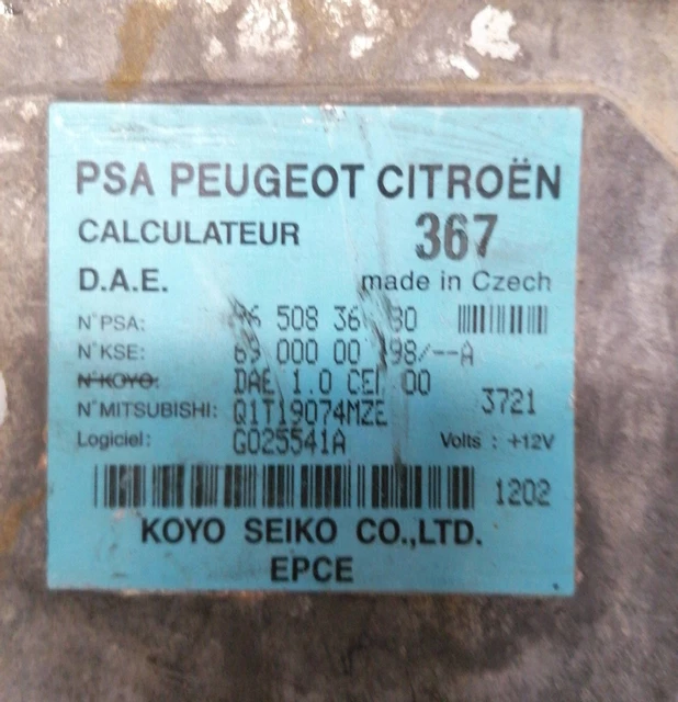 400688 CALCULATEUR DIRECTION assistee pour CITROEN C3 1A SERIE 1.6 16V ...