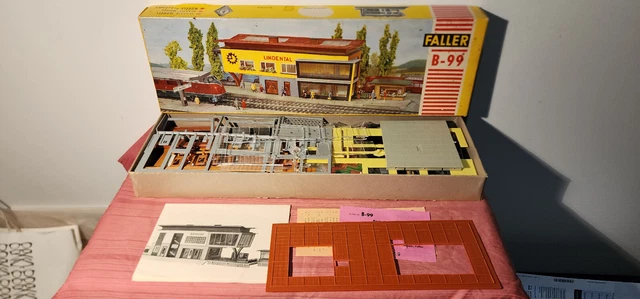 FALLER B-99 HO scale 'LINDENTAL' TRAIN STATION Model Railway Kit ...