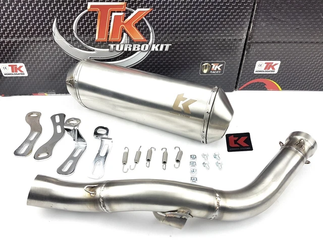 EDELSTAHL TURBO KIT Sport Auspuff QUAD ATV Bombardier DS 650 ...