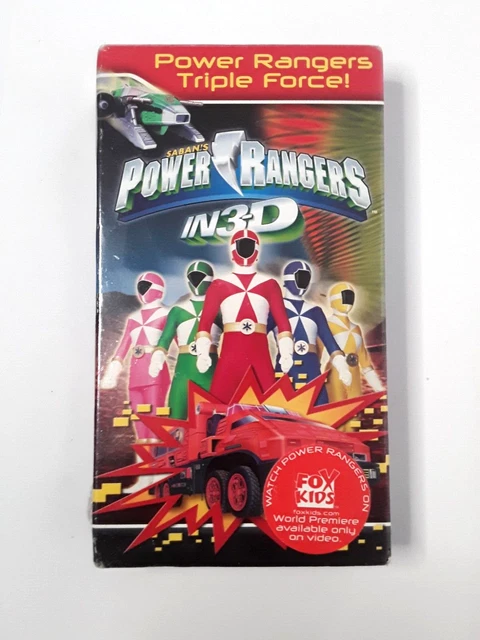 SABAN'S POWER RANGERS Triple Force In 3-D VHS - Factory Sealed £26.64 ...