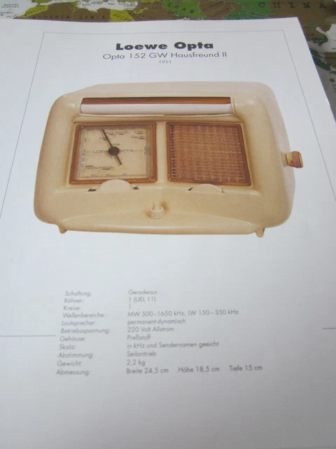 RADIO-FERNSEHARCHIV SCHALTPLAN 03 Loewe Opta Opta 152 GW Hausfreund II ...