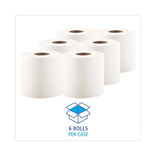 2-PLY CENTER-PULL PAPER Towels, 6 Rolls, 600 Sheets per Roll (3,600 To ...