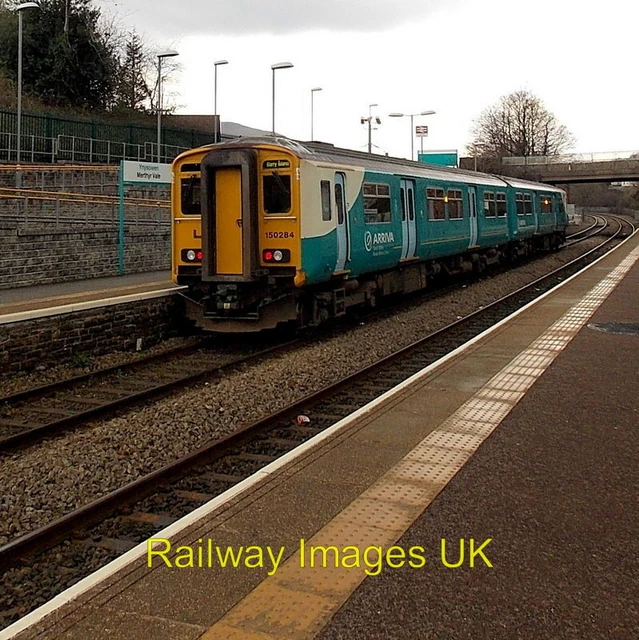 RAILWAY PHOTO CLASS 150 DMU Merthyr Tydfil train at Merthyr Vale ...
