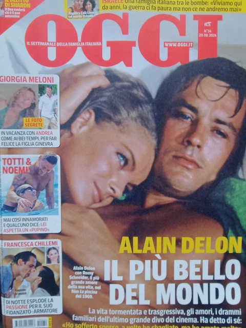 OGGI 2024 34.ALAIN Delon & Romy Schneider,Francesca Chillemi,Russell Crowe EUR 24,99 - PicClick FR