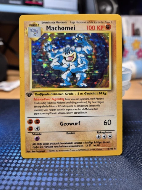POKÉMON KARTE/CARD - Machomei Machamp 8/102 - Base Set 1. Edition EUR 11,00 - PicClick DE