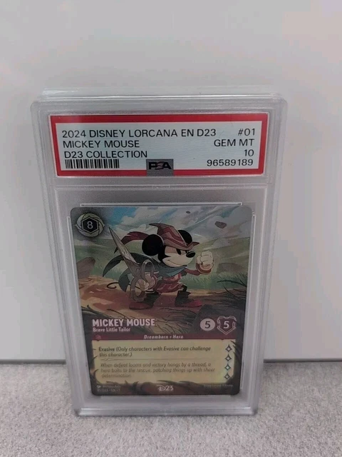 PSA 10 D23 Expo 2024 Disney Lorcana Mickey Mouse Brave Little Tailor ...