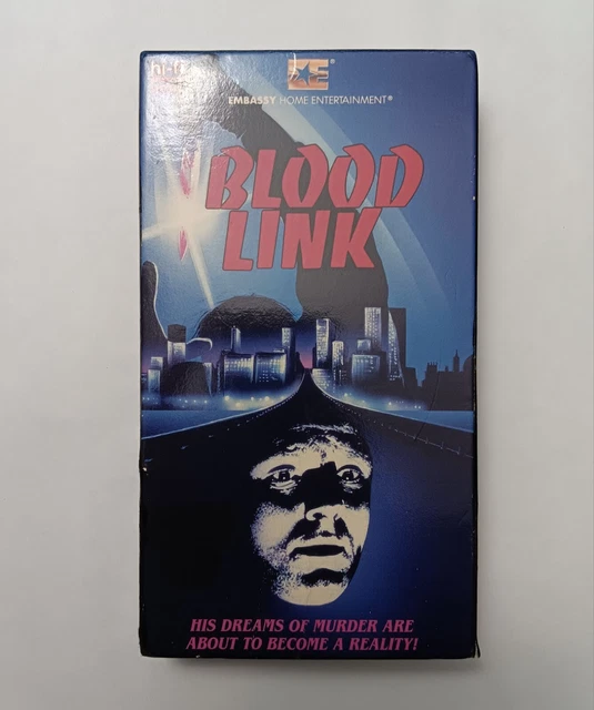 BLOOD LINK VHS 1986 Michael Moriarty Horror Crime Thriller Embassy ...