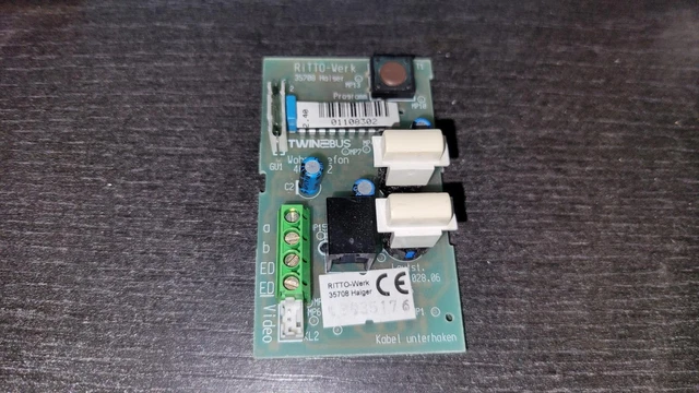 RITTO PLATINE VOM 4630/02 Wohntelefon elegant TwinBus Sprechanlage 4630 ...