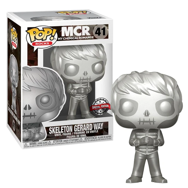 MY CHEMICAL ROMANCE Gerard Way Skeleton Platinum Exclusive Pop! Vinyl ...