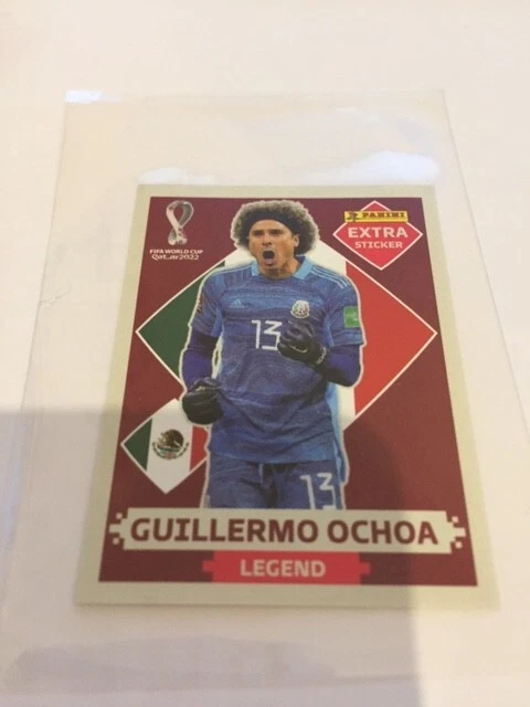 FIFA WORLD CUP Qatar 2022 Extra Stickers BURGUNDY GUILLERMO OCHOA ...