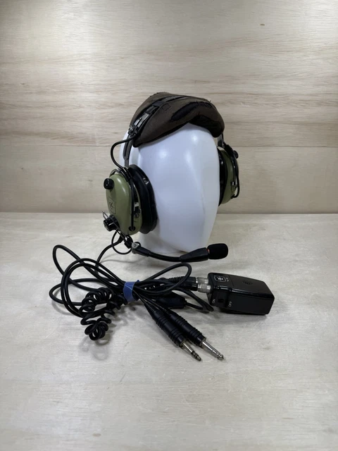 DAVID CLARK H10-13X ANR Aviation Headset Dual Plug Headset Untested ...