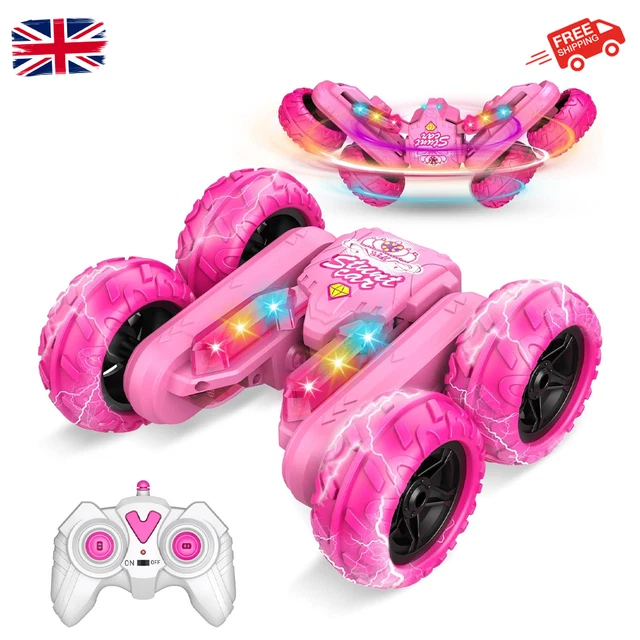 REMOTE CONTROL CARS for Girls, 2.4GHZ 360° Flip 4WD Double Sided RC Car ...