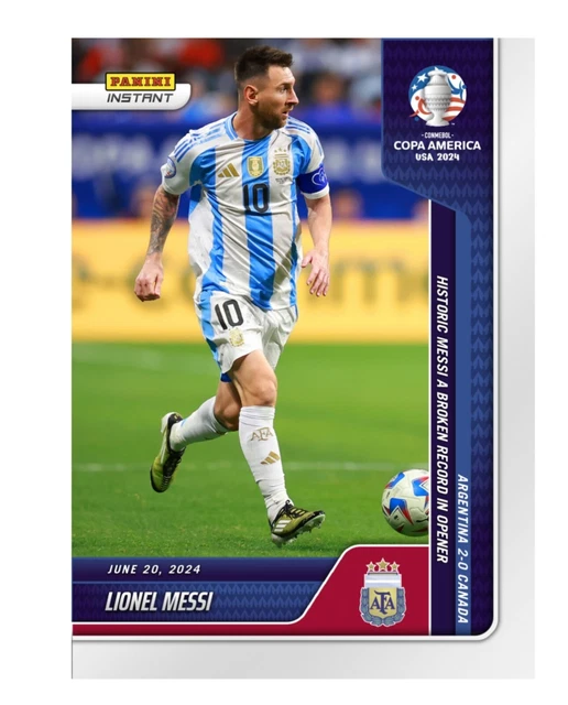 LIONEL MESSI - Panini Instant #1 Copa America 2024. Argentina EUR 37,99 ...