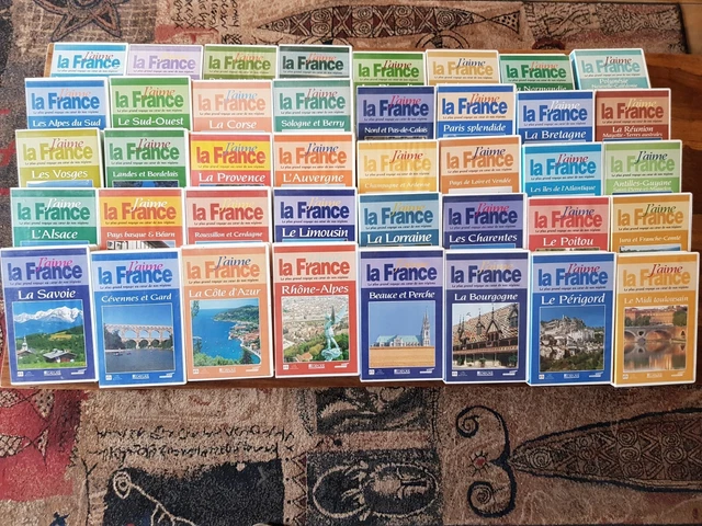 COLLETION ATLAS COMPLÈTE 40 K7 VHS "J'AIME LA FRANCE" 40min/K7 VHS TBE ...