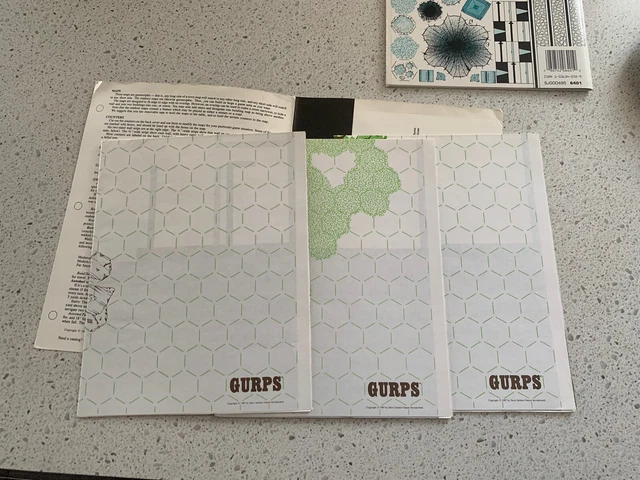 GURPS BATTLE MAPS & Blank Maps Manuals (1987) Steve Jackson Games $60. ...
