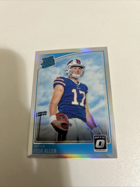 2018 DONRUSS OPTIC JOSH ALLEN Rated Rookie Silver Holo Prizm #154 ...