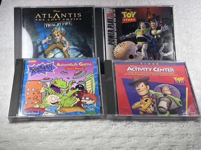 LOT OF 4 Disney / Rugrats PC Games - Atlantis, Toy Story Power Play ...
