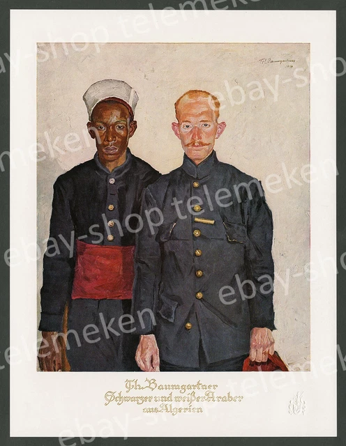 THOMAS BAUMGARTNER WAR Painting Colonial Mercenaries Uniform Arab ...
