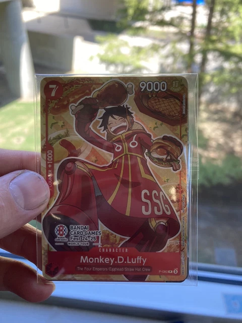 ONE PIECE TCG Promo Monkey.D.Luffy Bandai Fest P-080 2024 Single Card ...
