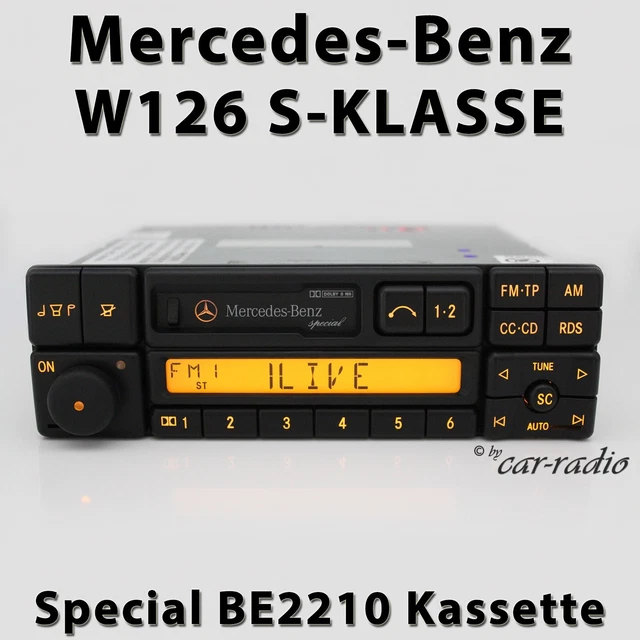 ORIGINAL MERCEDES W126 Radio Special BE2210 Becker S-Klasse V126 ...