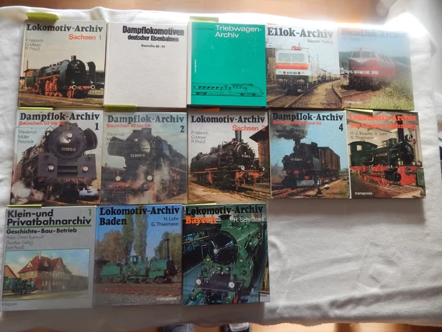 13 EISENBAHNBÜCHER DDR transpress Lokarchiv Sachsen u.a. EUR 99,00 - PicClick DE