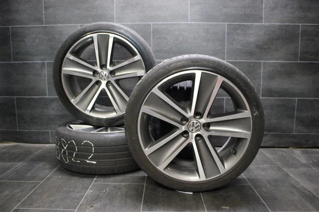 ORIGINAL VW POLO 6R 17 Inch Alloy Rims Bridgestone Summer Tyre 215 40 ...