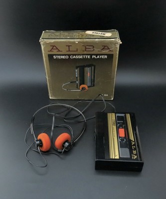 RARE 1980 S Vintage Alba CP-6A "Walkman" Personal stereo cassette ...