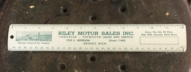VINTAGE RILEY MOTOR SALES INC. Concessionnaire automobile règle en ...