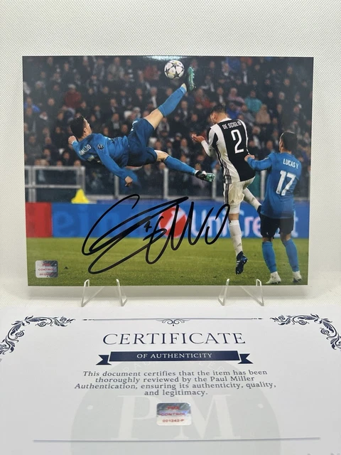 CRISTIANO RONALDO REAL Madrid Cf Cr7 Uefa Hand Signed Photo Autograph ...