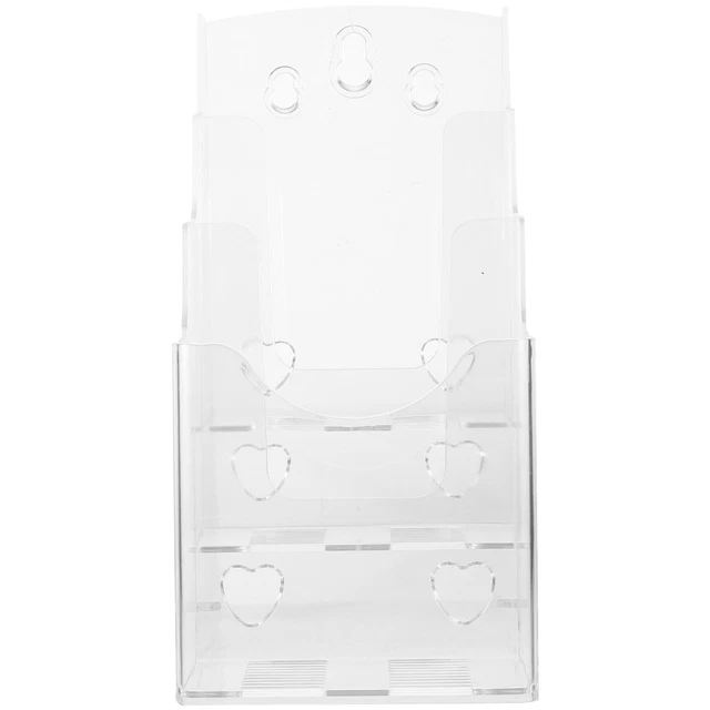 DESKTOP PAMPHLET DISPLAY Brochure Holder Wall Mount Table Literature ...