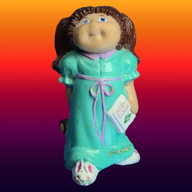VINTAGE 1984 CABBAGE Patch Kids PVC Figurine with TEDDY BEAR AND STORY ...