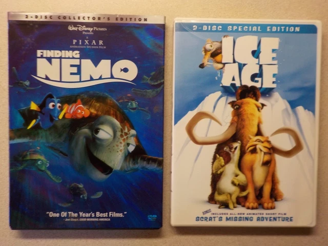 ICE AGE FINDING NEMO ROBOTS IRON GIANTm Lot of 4 DVDs £13.00 - PicClick UK