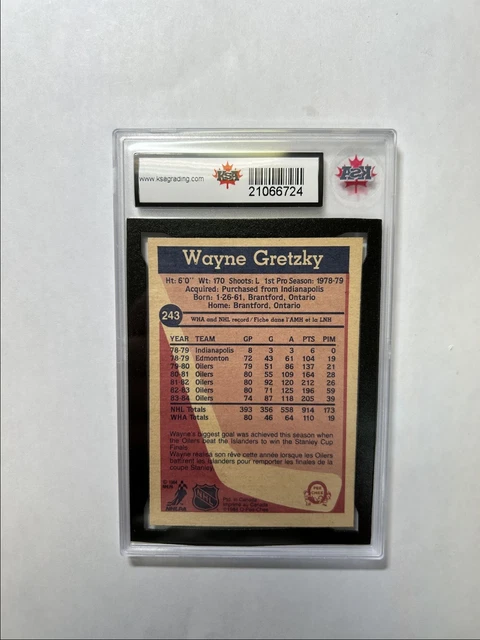 1984-85 O-PEE-CHEE WAYNE Gretzky (PP) #243 KSA 8 $27.00 - PicClick CA
